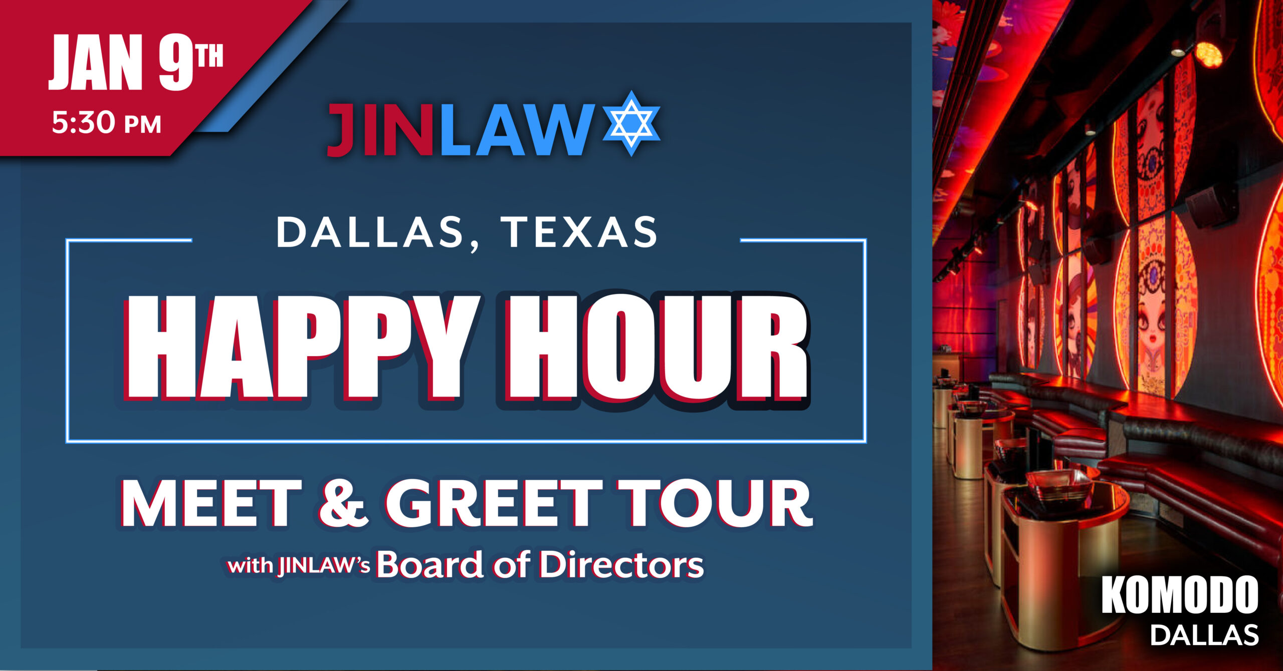 Dallas Happy Hour - JINLAW